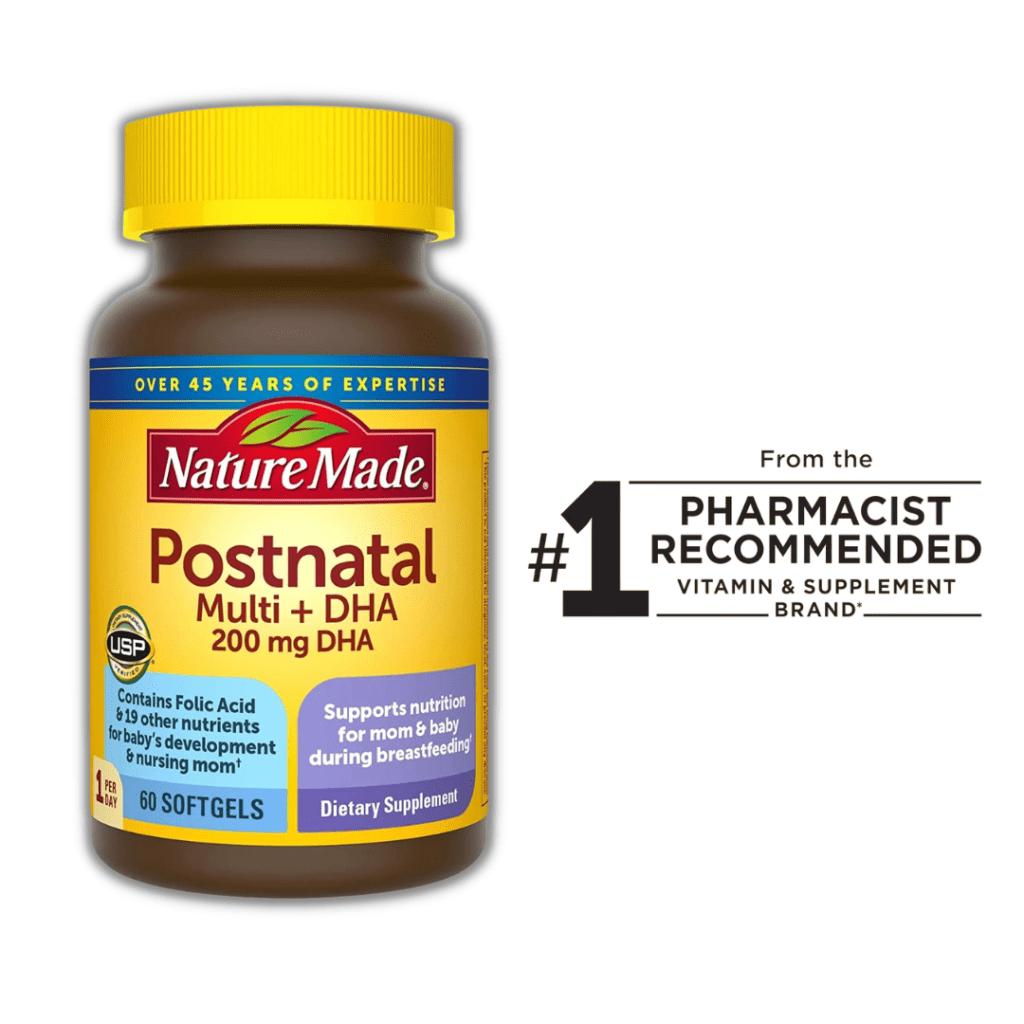 Viên Uống Nature Made Postnatal Multi + DHA 60 viên - Vinacine