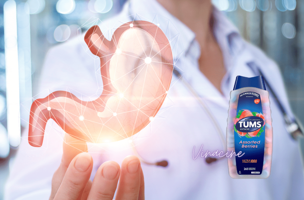 Viên Nhai Hỗ Trợ Dạ Dày Tums Antacid 265 viên - Vinacine