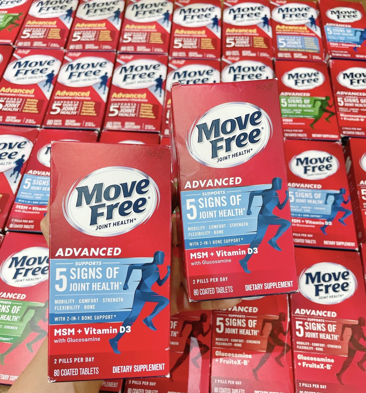 Viên Bổ Khớp Schiff Move Free Advanced MSM + Vitamin D3 80 viên - Vinacine