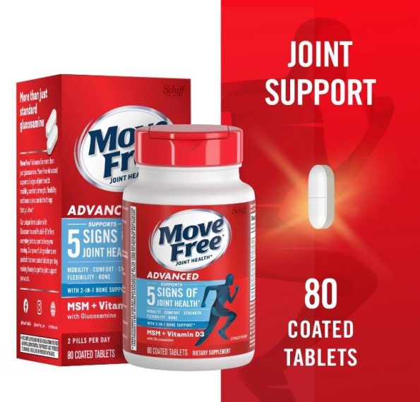 Viên Bổ Khớp Schiff Move Free Advanced MSM + Vitamin D3 80 viên - Vinacine